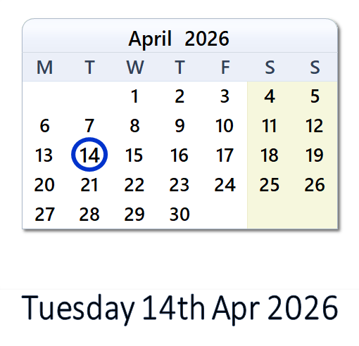 14 April 2026: History, News, Top X Posts & Day Info - UK