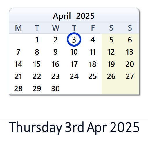 3 April 2025: History, News, Top X Posts & Day Info - UK
