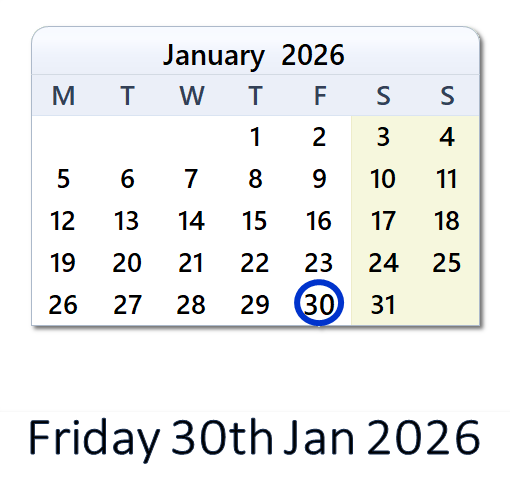 30 January 2026: History, News, Top X Posts & Day Info - UK