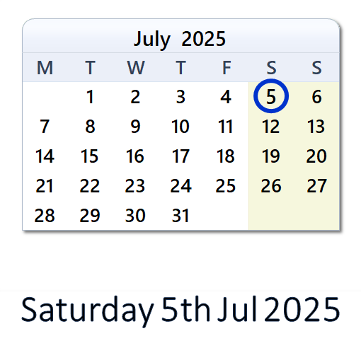 5 July 2025: History, News, Top X Posts & Day Info - UK