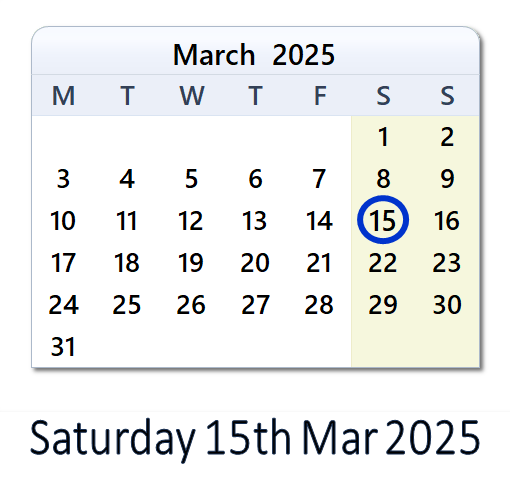 15 March 2025: History, News, Top X Posts & Day Info - UK