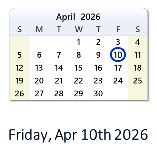 April 10, 2026: History, News, Top X Posts & Day Info
