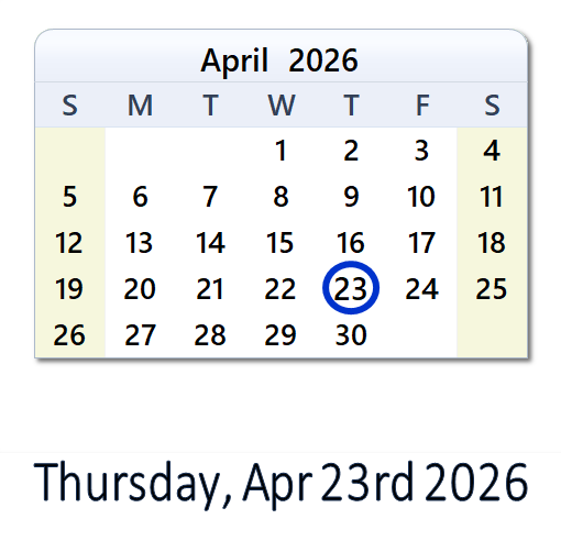 23 April 2026: History, News, Top X Posts & Day Info - ZA