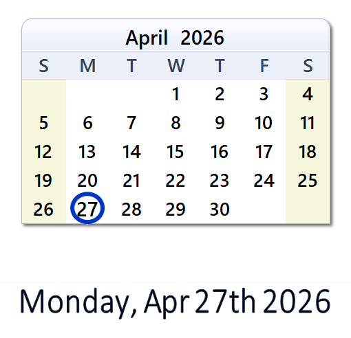 April 27, 2026: History, News, Top X Posts & Day Info
