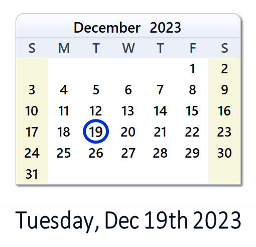 December 19, 2023: History, News, Top X Posts & Day Info