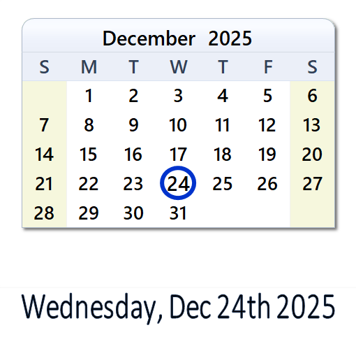 December 24, 2025: History, News, Top Tweets, Social Media & Day Info - CA