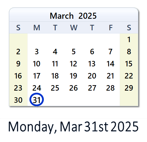 March 31, 2025: History, News, Top X Posts & Day Info