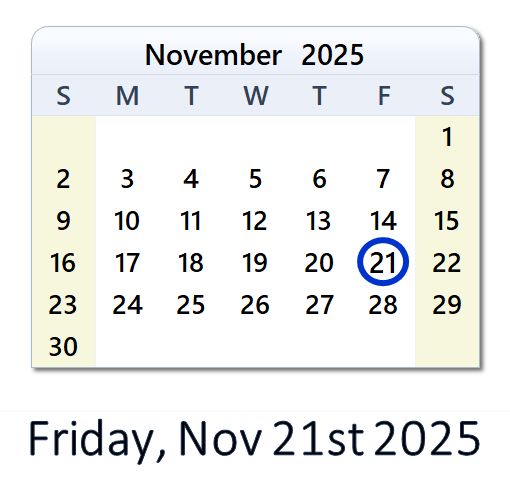 November 21, 2025: History, News, Top X Posts & Day Info