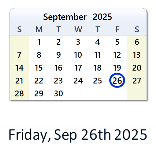 September 26, 2025: History, News, Top X Posts & Day Info