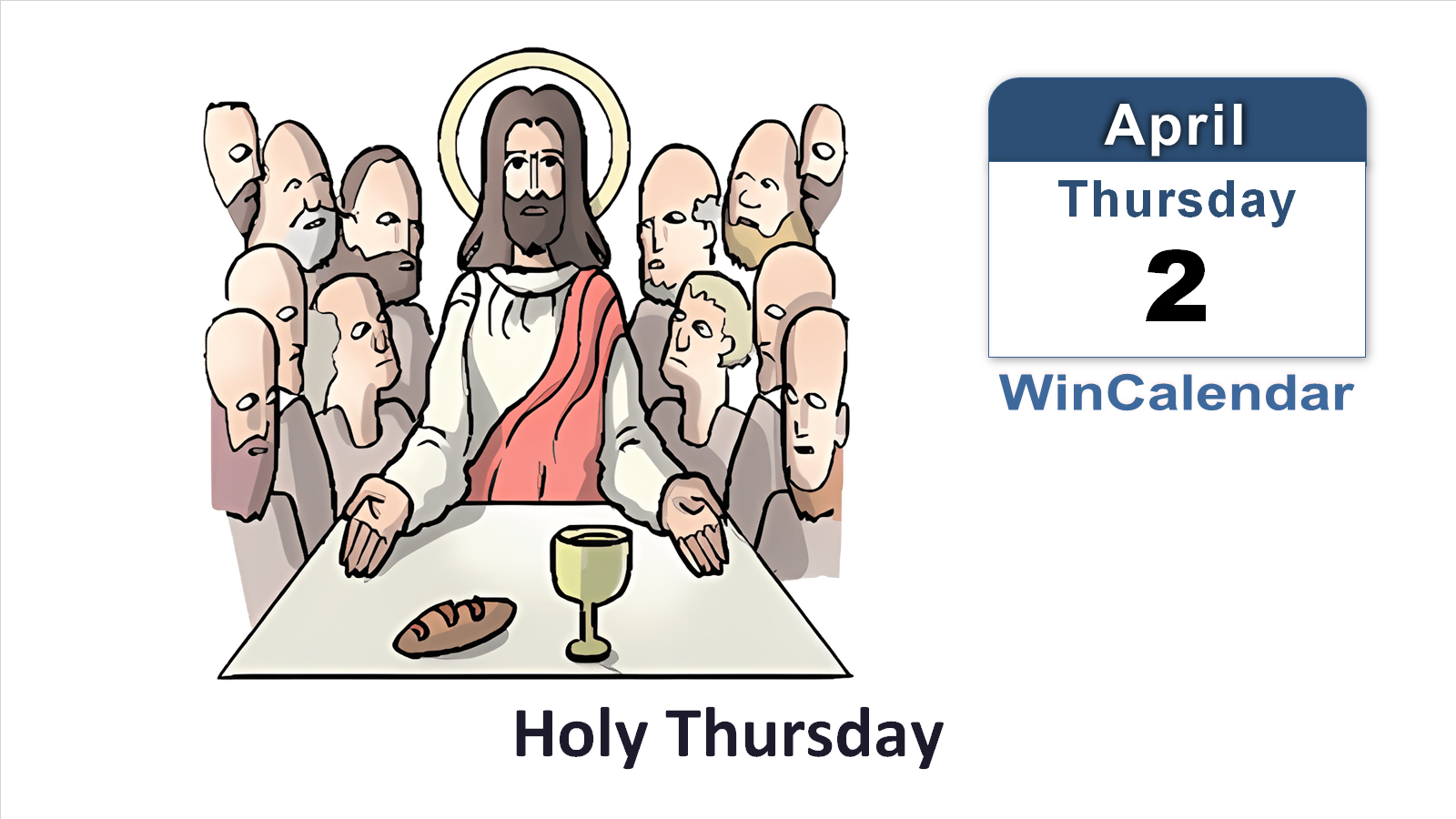 Holy Thursday in the US - Thursday, April 2, 2026