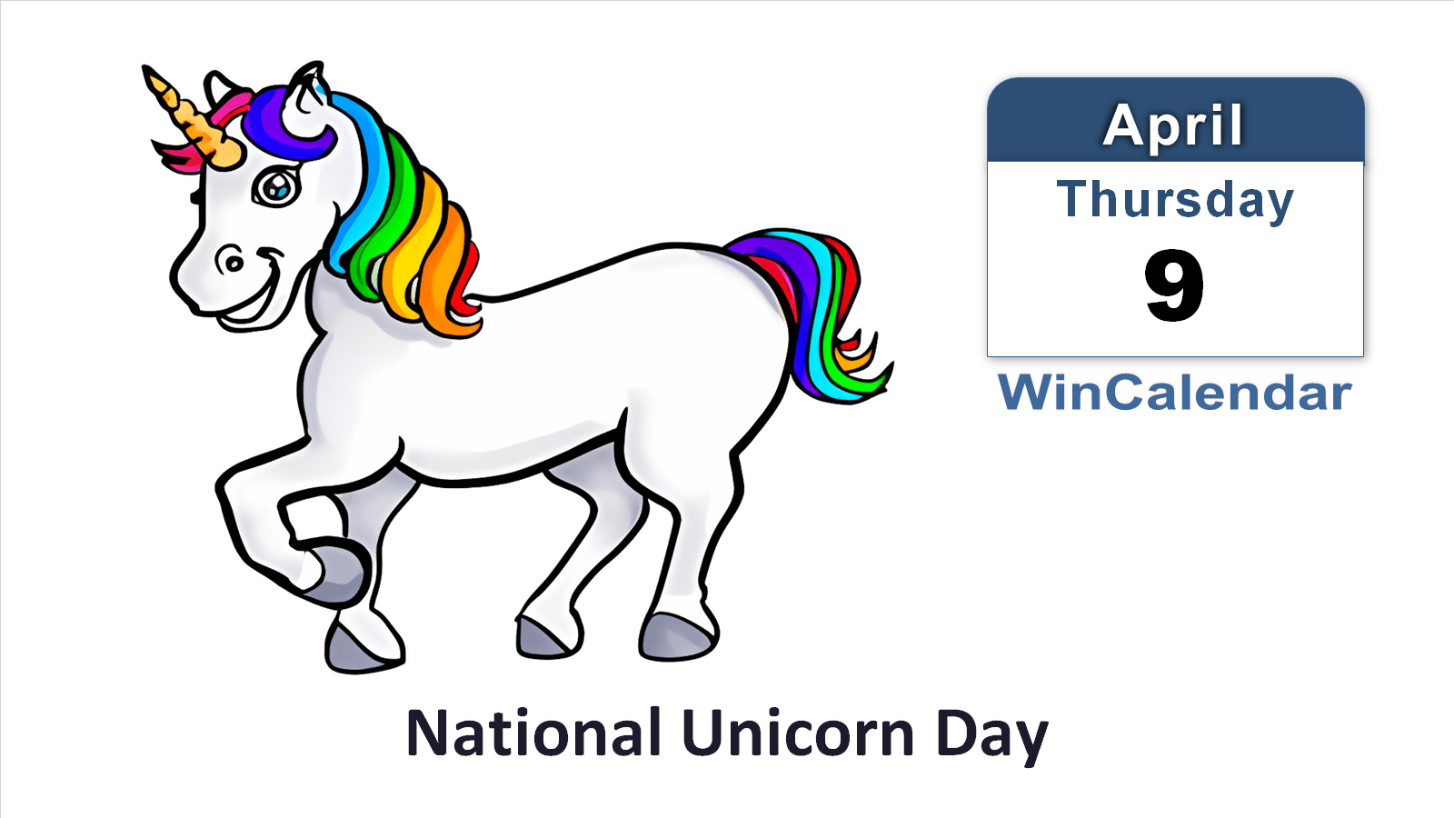 National Unicorn Day in the US - Thursday, April 9, 2026
